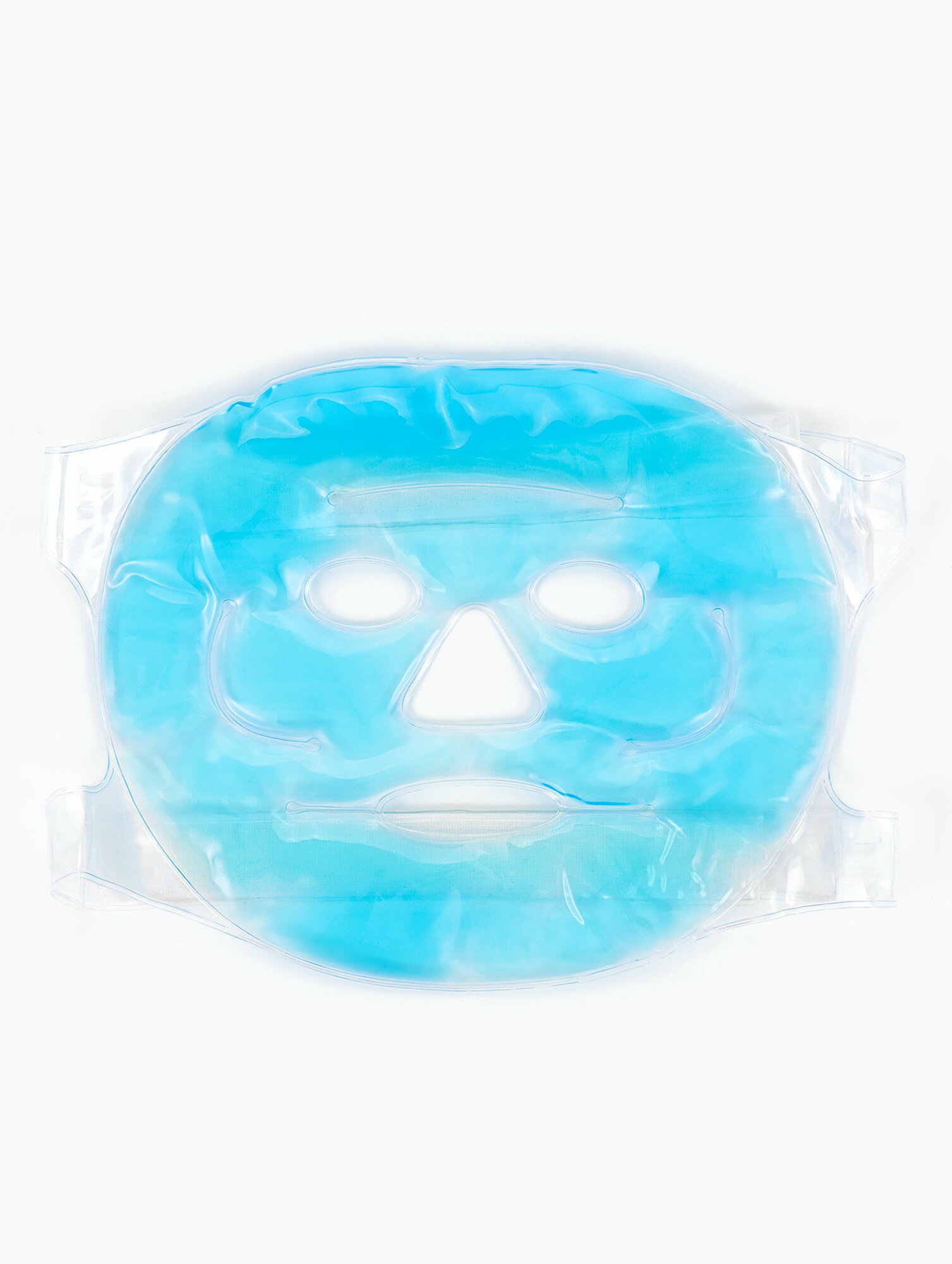 Маска для лица гидрогелевая, охлаждающая/согревающая, 22.5x19.5 см, синяя