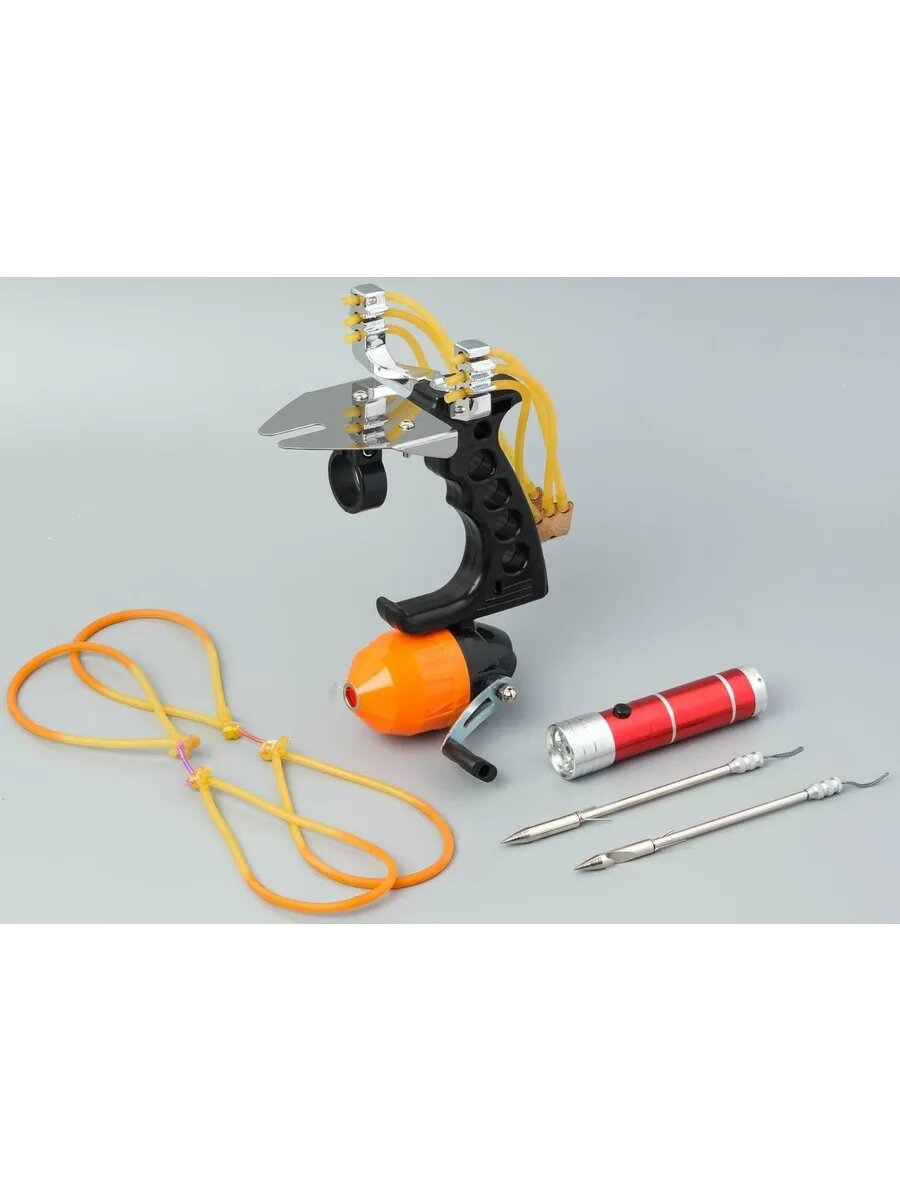 Рогатка рыболовная, 2 жгута, 2 стрелы