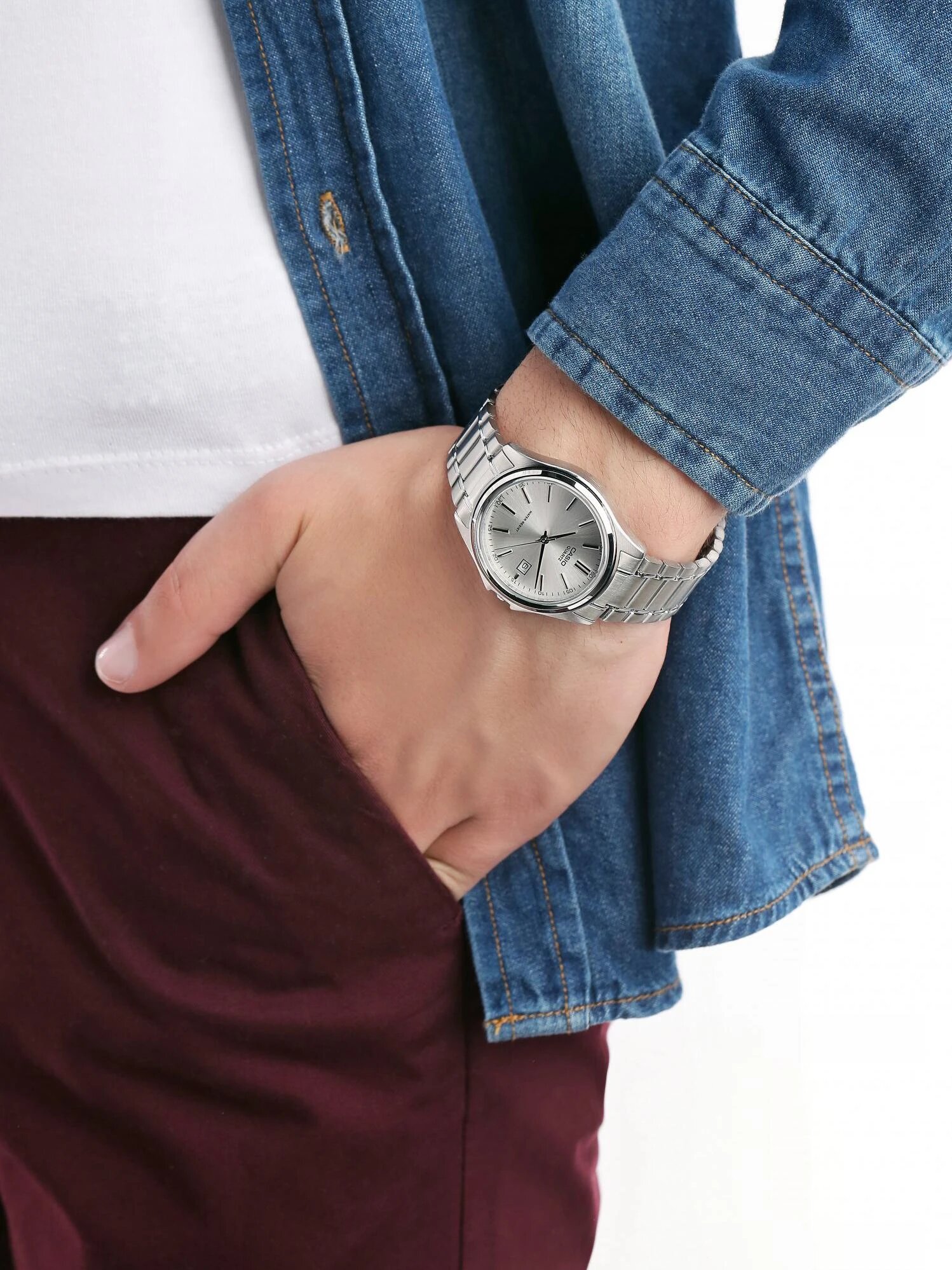 Наручные часы CASIO Collection, серебристый — фото 1