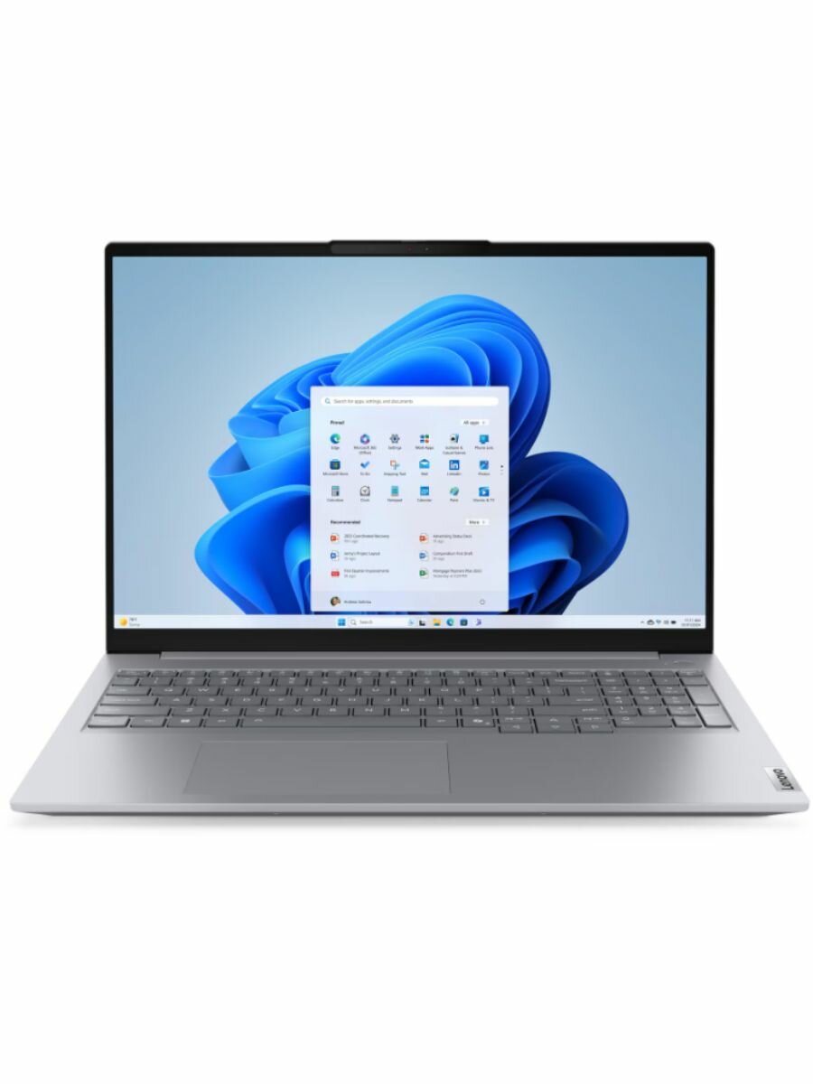 Ноутбук Lenovo ThinkBook 16 21SK0027GQ, SSD, 16GB, 16", 2 порта Thunderbolt, серый