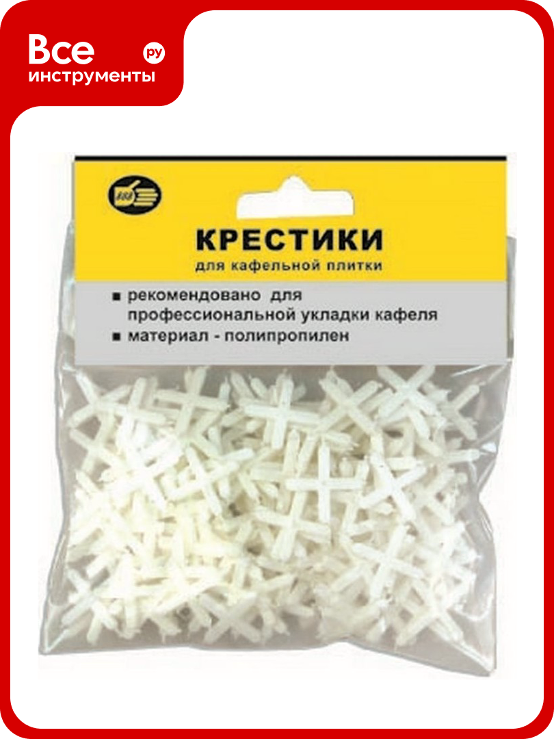 Крестики для плитки 4 мм, 100 шт 888 3980740