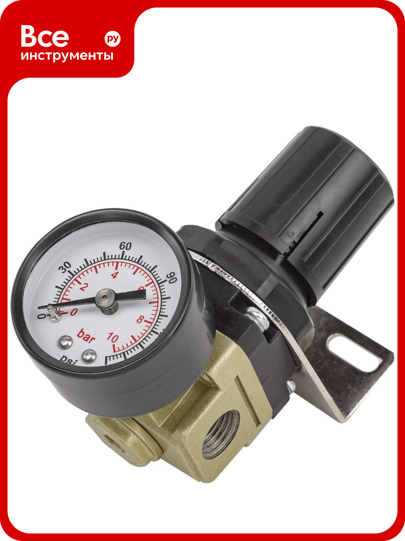 Регулятор давления воздуха (1/4", 0-10 bar, рабочая температура 5-60°) Forcekraft FK-AR2000-02