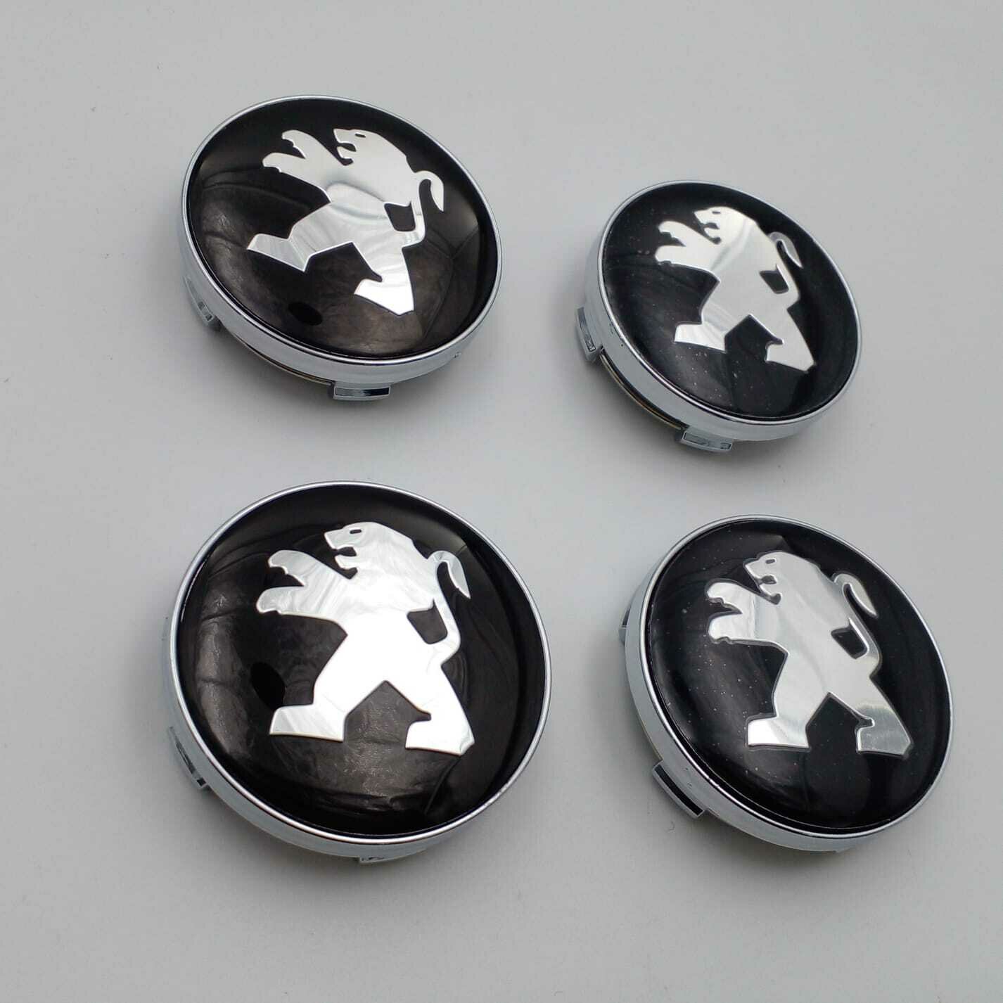 Колпачки заглушки на литые диски с эмблемой 60 мм 4 шт