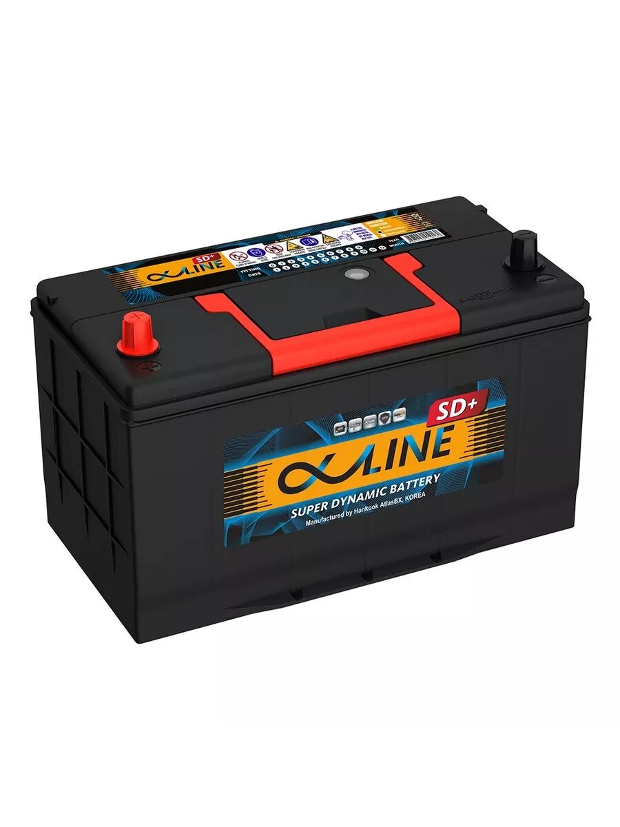 Аккумулятор ALPHALINE SD 115D31R 12V 100Ач прям. пол.