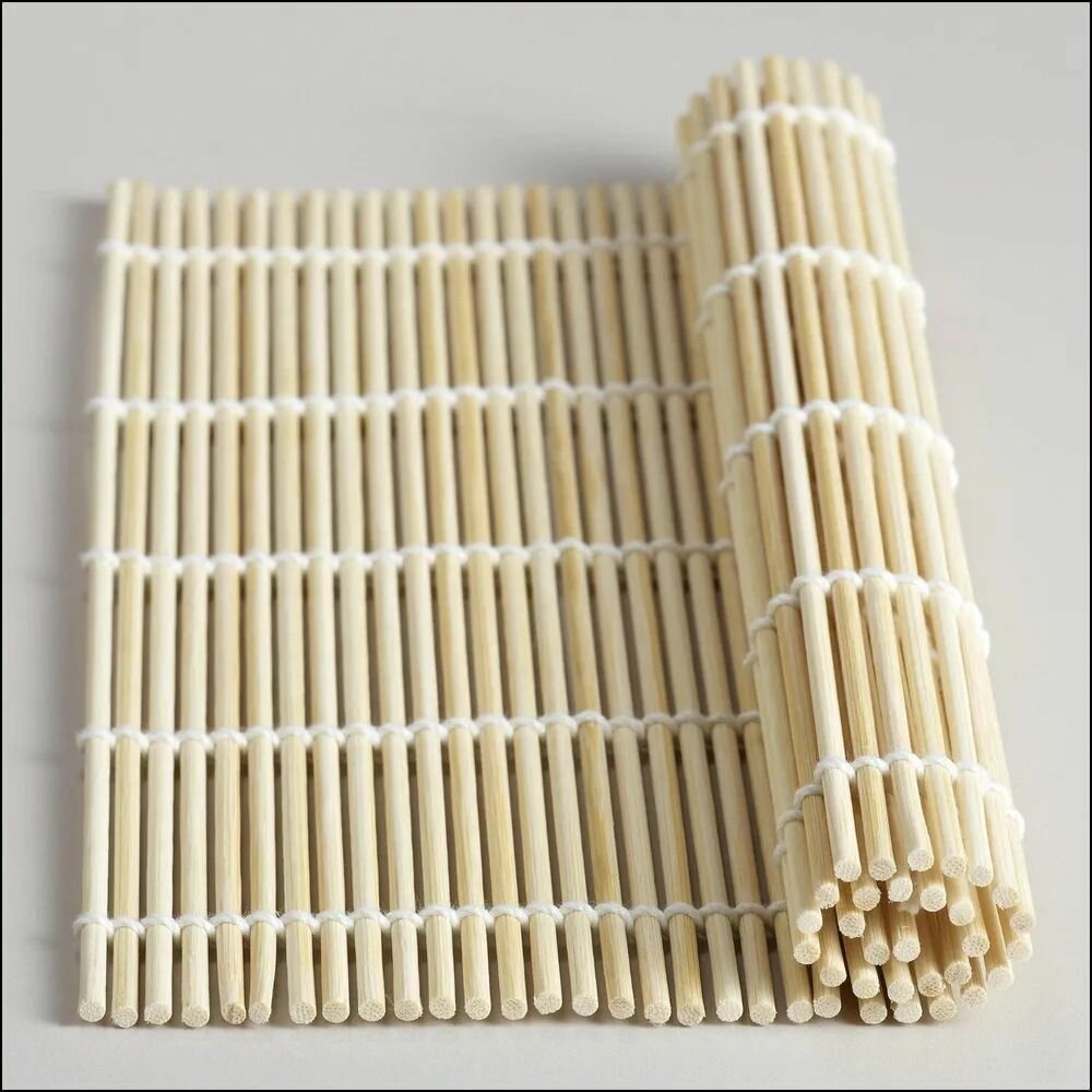 Бамбуковая циновка Макису для приготовления роллов и суши в домашних условиях удобный коврик для идеальных рулетиков