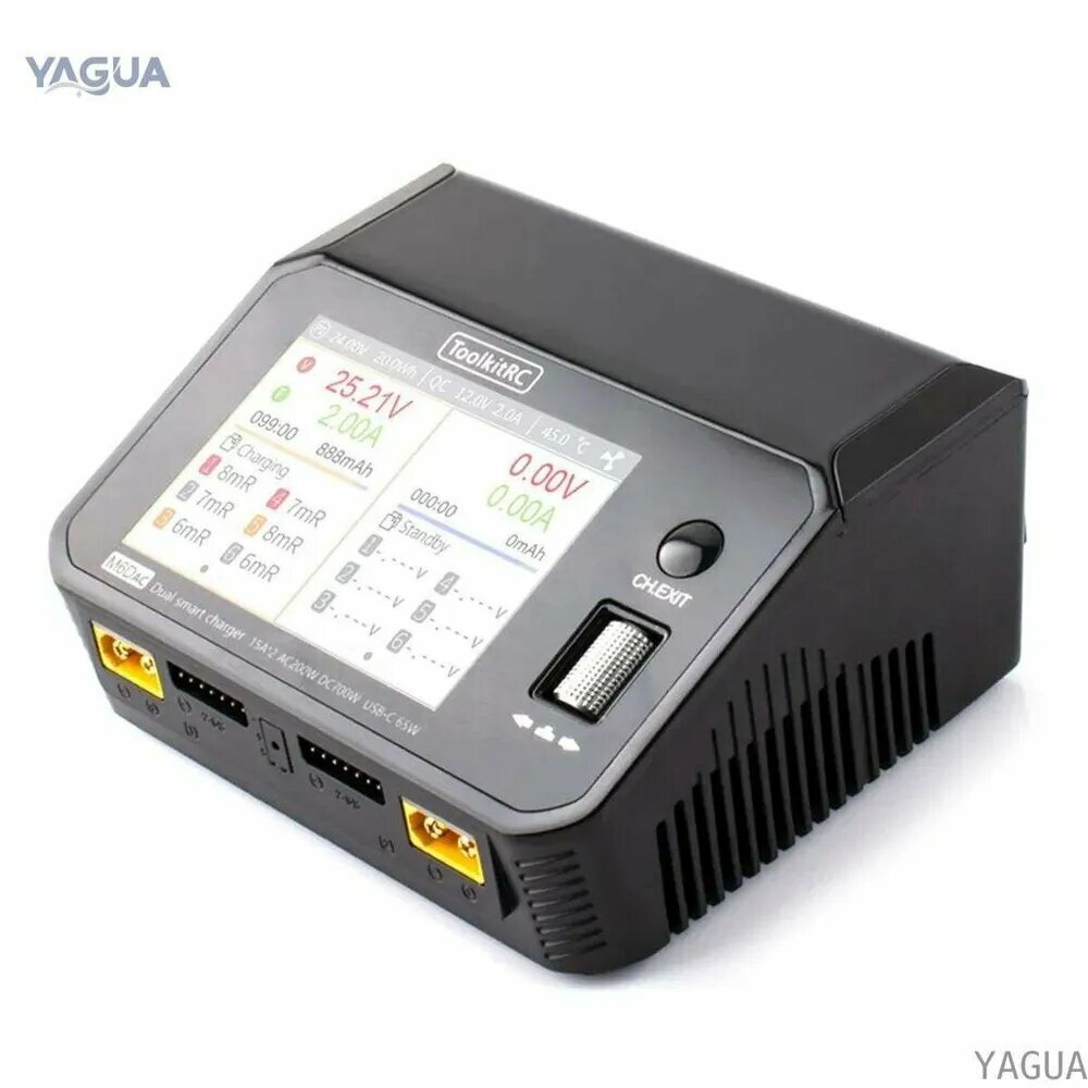 Зарядное устройство ToolkitRC M6DAC (двухканальное, AC/DC, 200/700W) YAGUA
