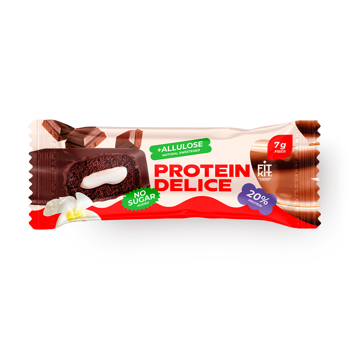 Десерт глазированный Fit Kit Delice со вкусом шоколад-ваниль