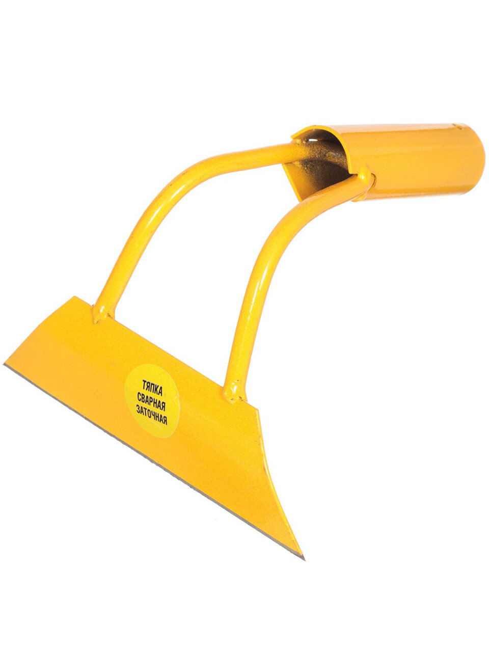 Тяпка металлическая заточная 170х50 мм, желтая, без черенка, Россия