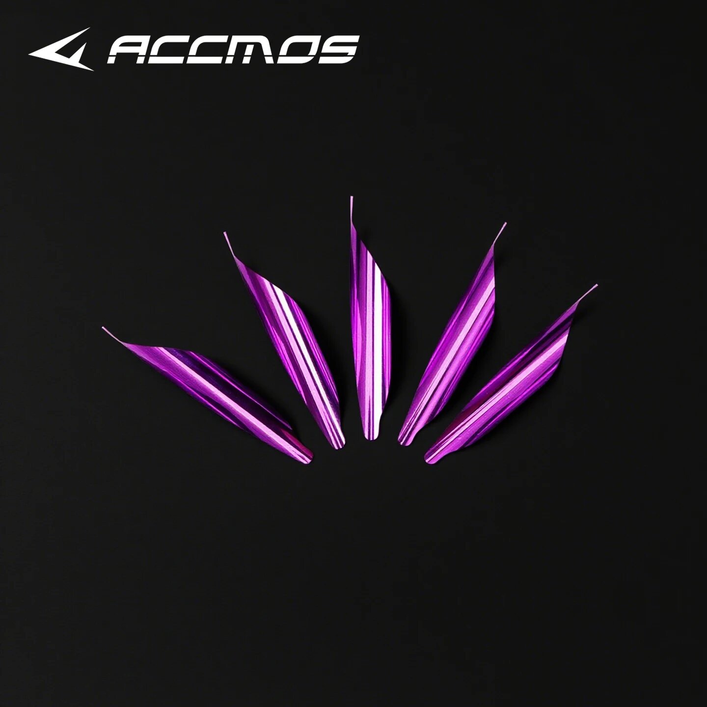 ACCMOS Спиральные лопасти для стрельбы из лука 1,8 дюйма LH Purple