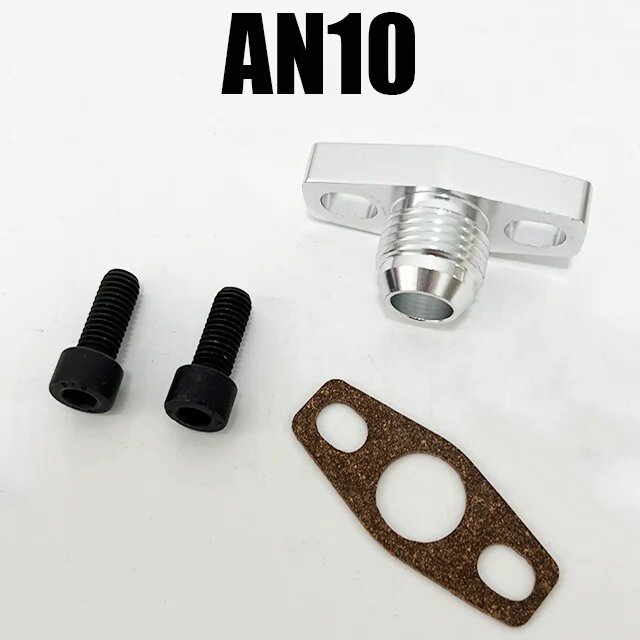 Запчасти для тюнинга автомобилей: фланец турбонагнетателя из алюминиевого сплава GT28/GT30, ремонтный фланец для подачи масла турбонагнетателя, втулка AN4/AN6/AN8/AN10 silvery AN10