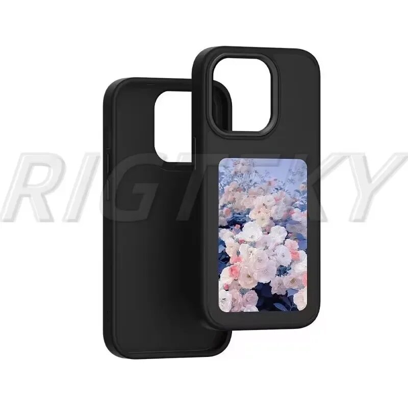 Чехол для телефона с умным экраном E-ink NFC высокой четкости для Черный, для айфона 12, Black