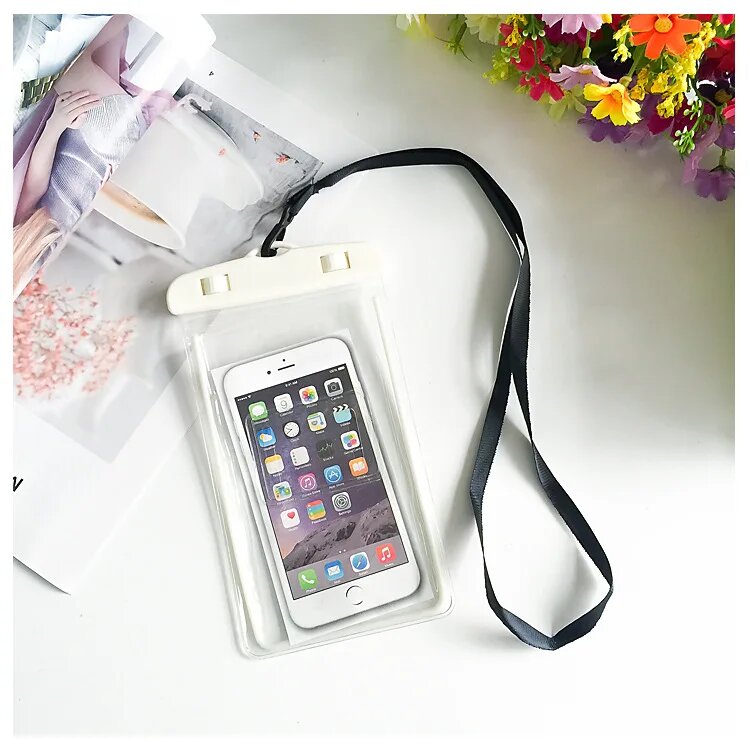 Водное хранилище телефона! Водонепроницаемый чехол 2025 — сухая сумка 7 дюймов для плавания/лодки/подводного плавания, защиты лыж в пляжном бассейне