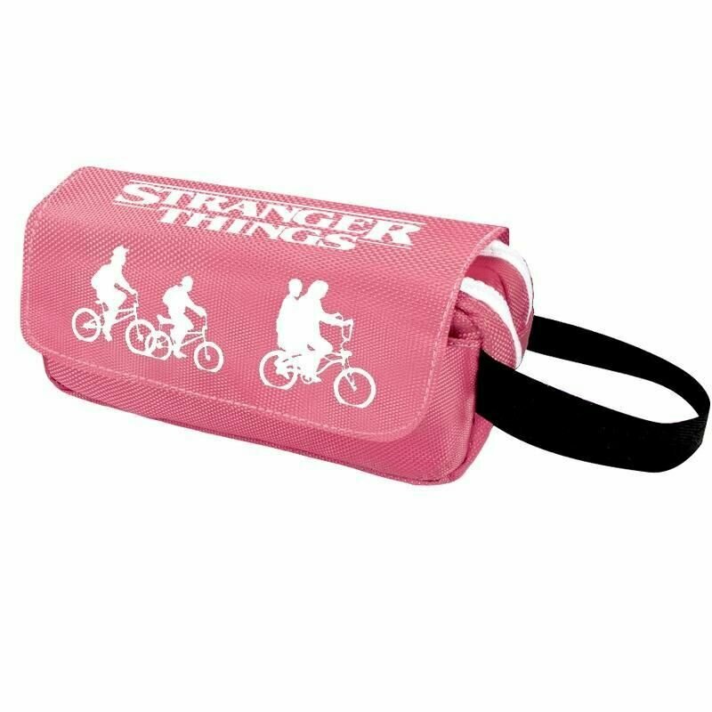 Пенал двойной Stranger Things (Очень Странные Дела), холщовый, водонепроницаемый, в японском стиле, для школы, большой,