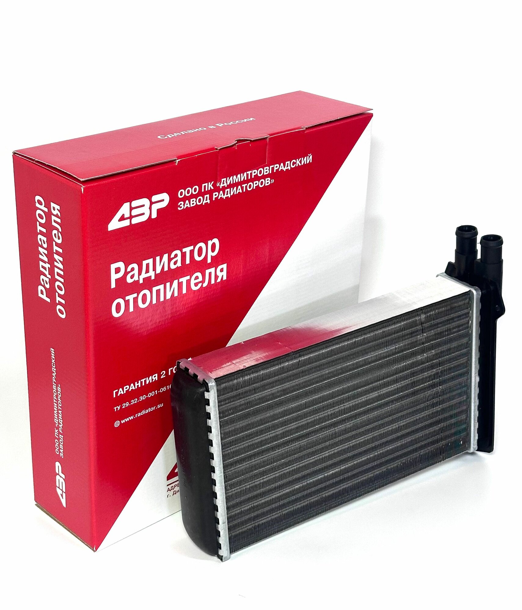 Радиатор отопителя (печки) для ВАЗ 2108, 2109, 21099, 2113-2115, ЗАЗ, ЛуАЗ. Арт. 2108-8101060-73. Производитель ДЗР.