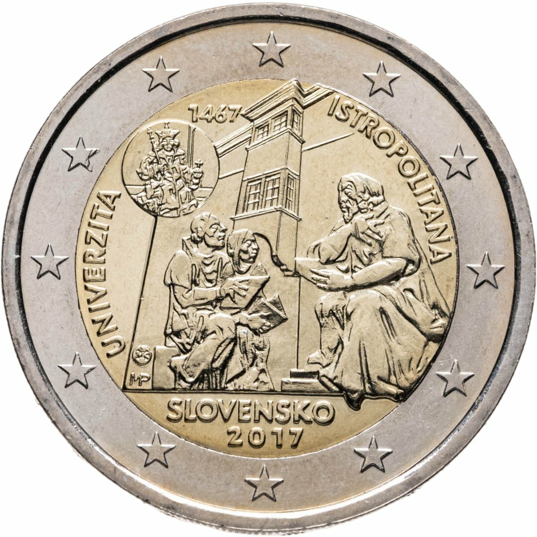 Словакия 2 евро (euro) 2017 550 лет Истрополитанской академии