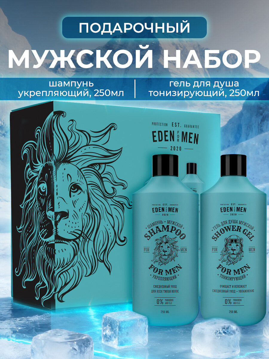 Подарочный набор EDEN For Men №1 (шампунь, гель для душа)