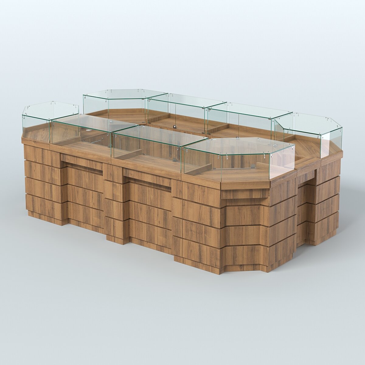 Торговый островок GOLD №5 (6,75 кв. м), Орех