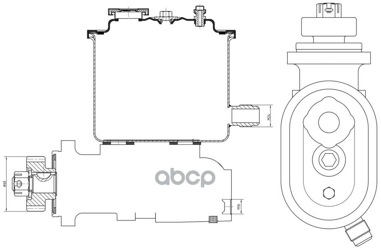 Насос ГУР для а/м КАМАЗ 4310 (в сборе с бачком) (LPS 0704) LUZAR арт. LPS0704