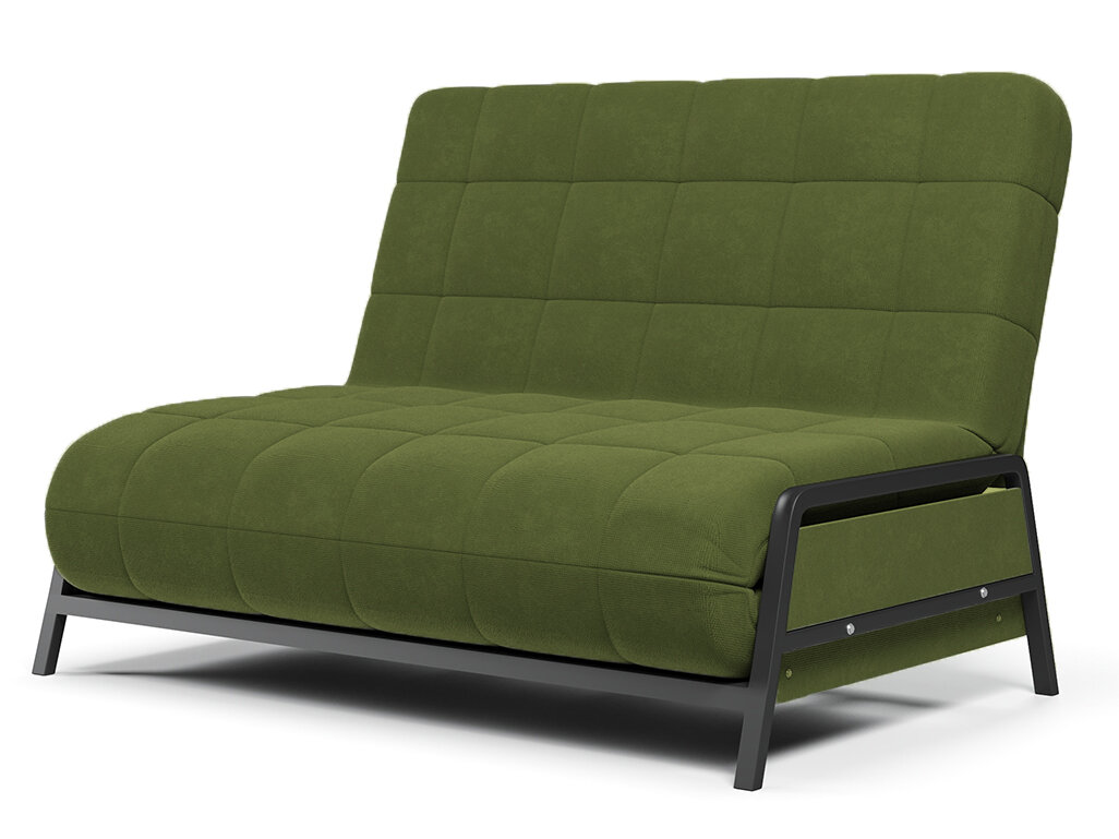 Диван-кровать-шезлонг Acrobattico Loft 120 Инфинити Хаки Лофт(125х85х95, СМ 120х200) NoveltiRus, металлокаркас, ППУ+латы