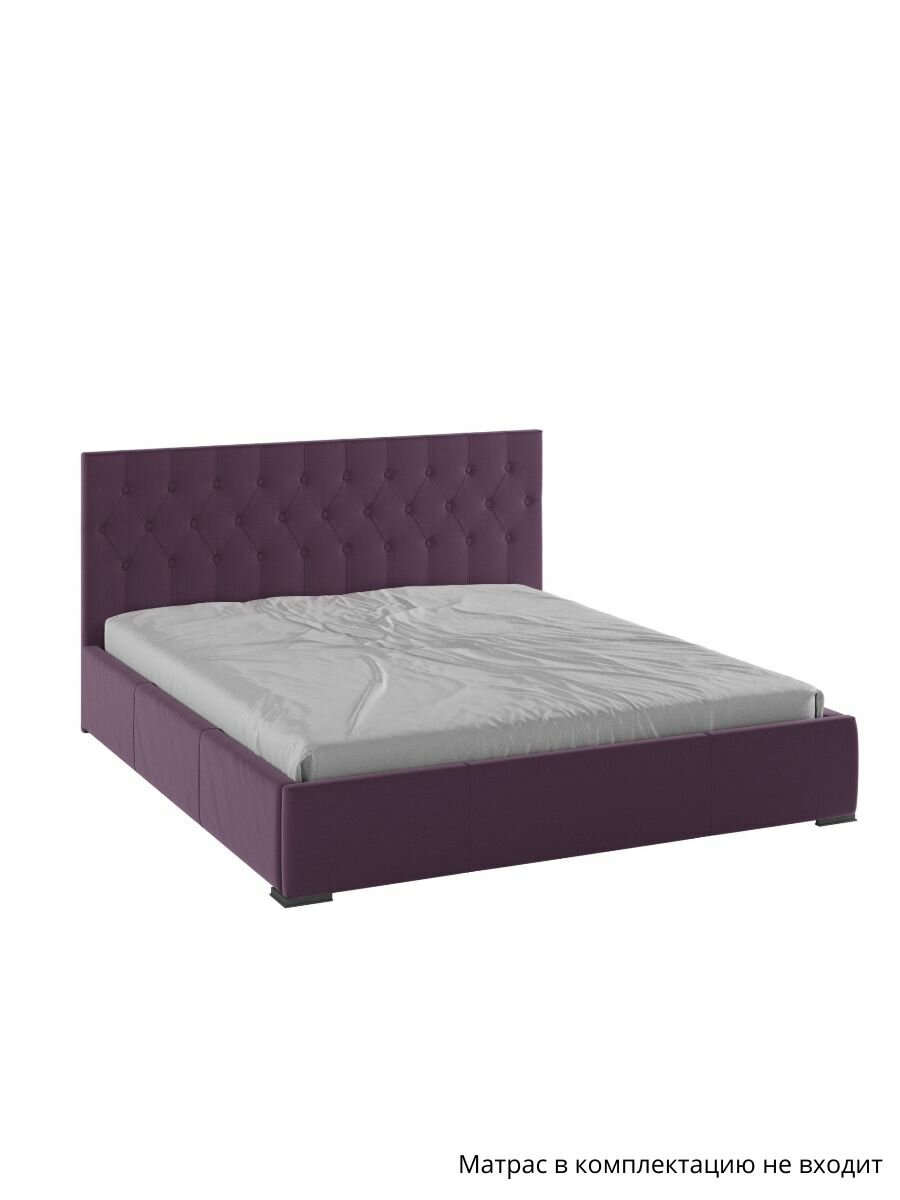 Домани, кровать двуспальная интерьерная Октавия 1,8 м, с подъёмным механизмом, 1960х1050х2230, Винный