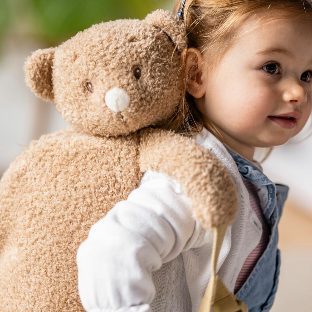 Рюкзак детский Nattou TEDDY Bear Мишка 856478, бежевый, плюш, 20x20x30 см