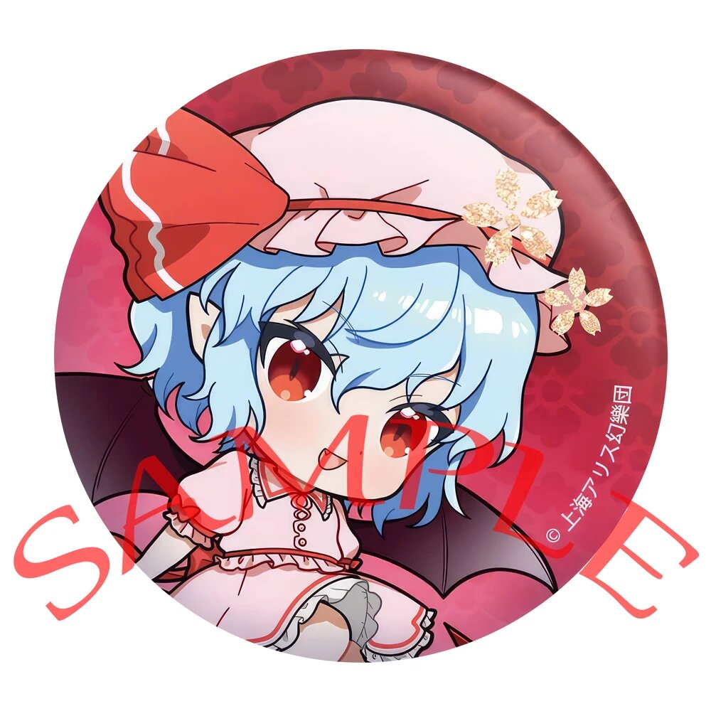 Значок Touhou Project, Ремилия Скарлет, 58мм, Цвет: 11