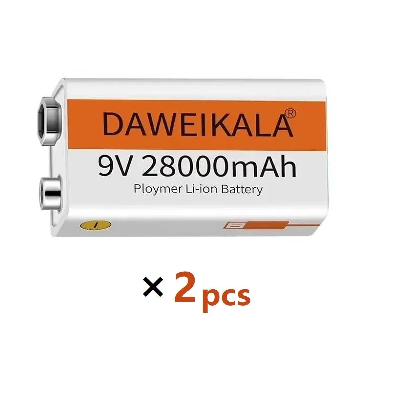 Литиевая перезаряжаемая батарея 9В 28000 мАч