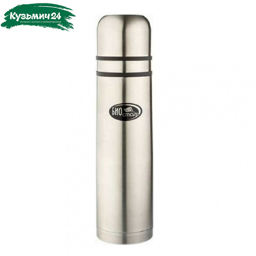 Термос Biostal NВ-1000К2, для еды, нержавеющая сталь, колба нержавеющая сталь, 2 чашки, 1 л