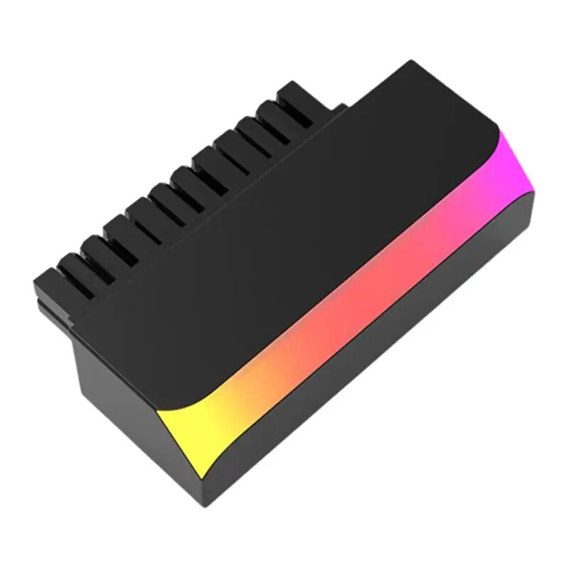 ATX 24-контактный разъем под углом 90 градусов ° Адаптер питания ARGB, разъемы для кабелей питания материнской платы, модульная система для самостоятельной установки