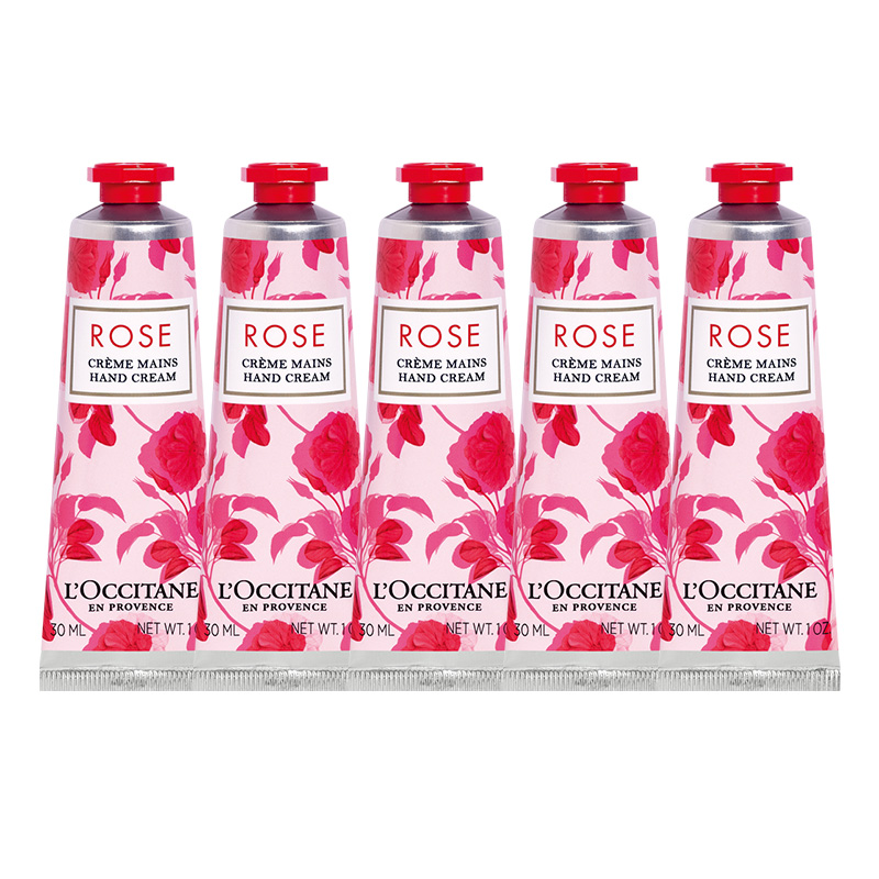 Крем для рук унисекс LOCCITANE Limited Edition с ароматом розы увлажняющий ароматный, 30ml*5
