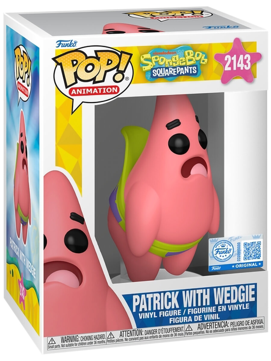 Фигурка Funko POP! Animation. Spongebob SquarePants: Patrick w/Wedgie (Exc) (2143)