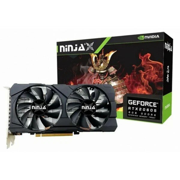 Видеокарта Ninja (Sinotex) RTX 2060 SUPER 8Gb GDDR6 256bit DVI DP HDMI 2FAN RTL
