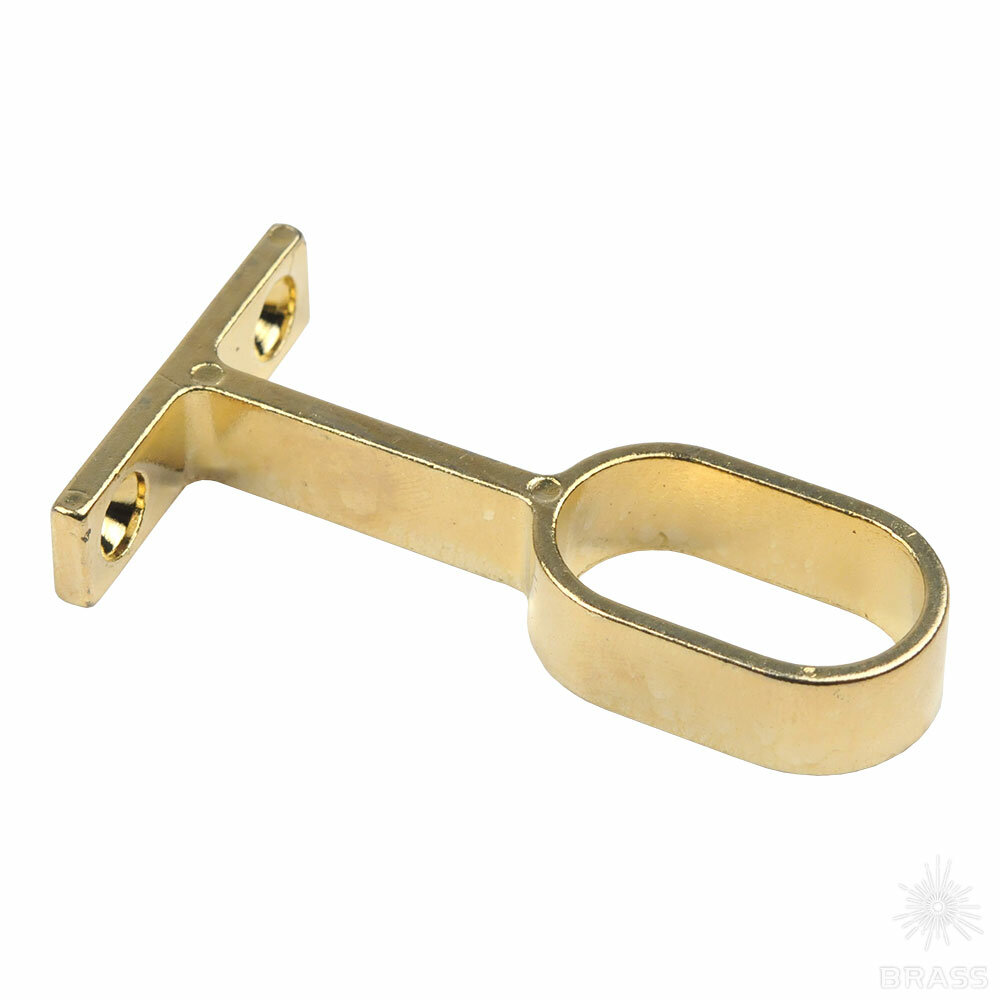 Штангодержатель проходной, глянцевое золото (для трубы 01470), Испания