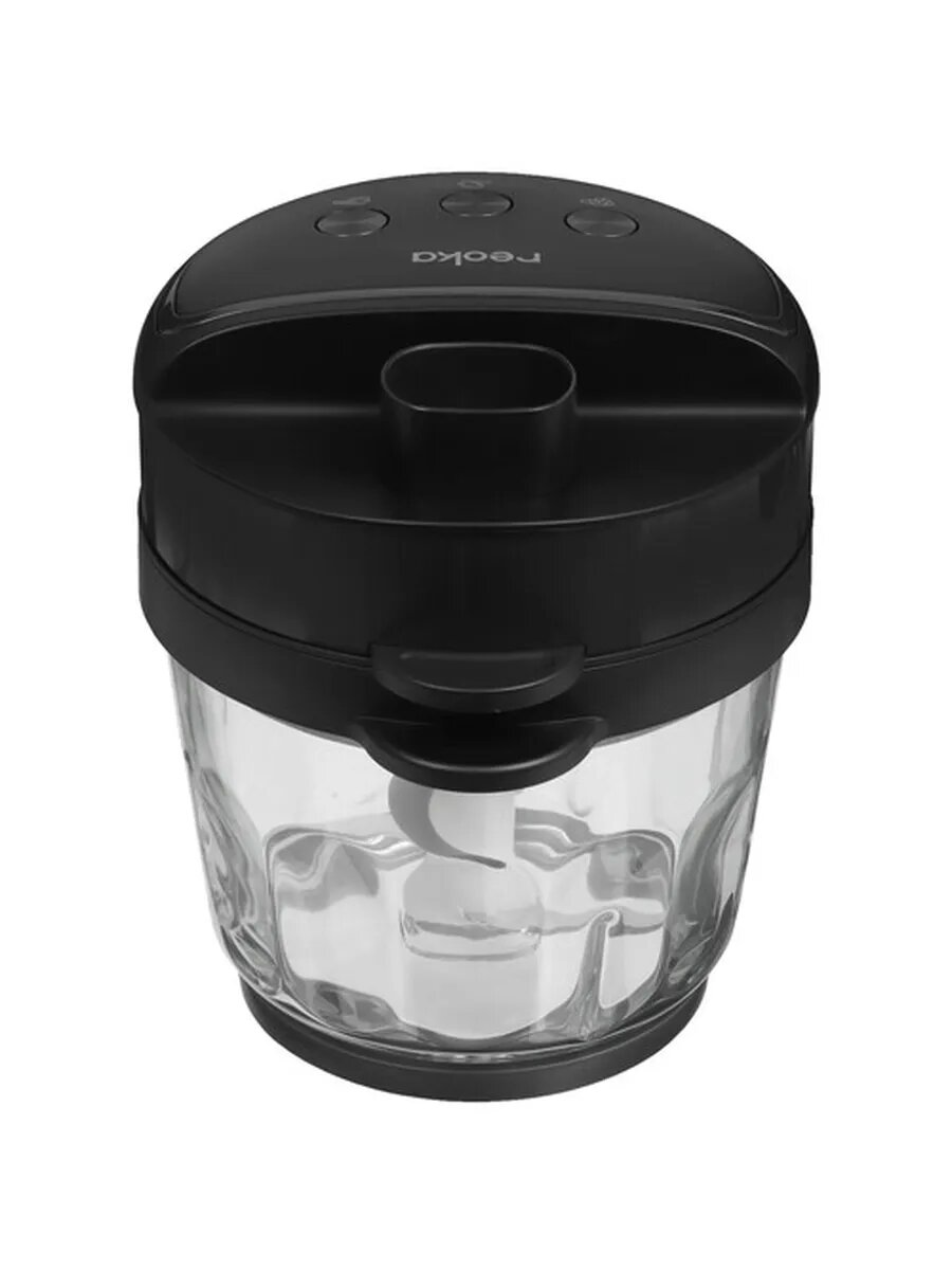 Измельчитель Reoka РКЕС-С702, 2 л, 700Вт, защита от перегрева, стекло, черный