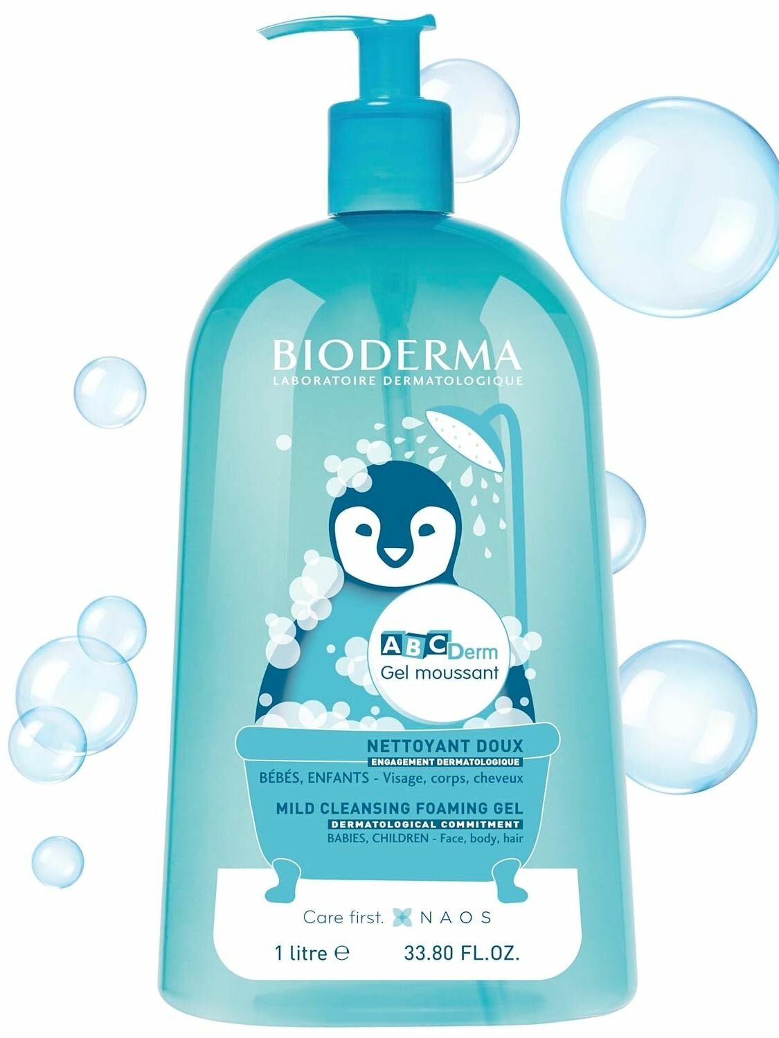 Биодерма авсдерм Гель очищающий для детей, 1 л (Bioderma АВСDerm Gel moussant)