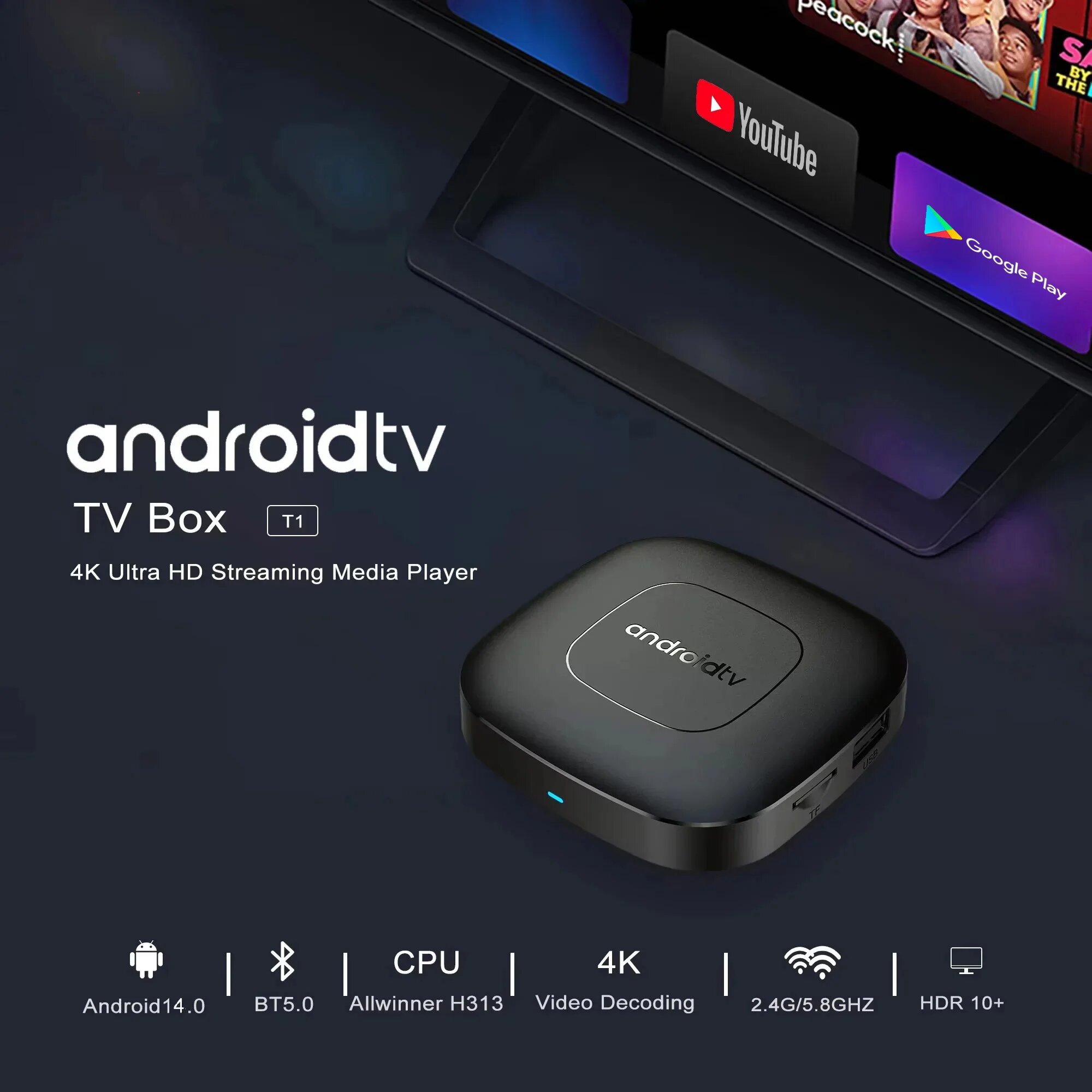 Android TV Box T1 2G16G Voice — фото 1