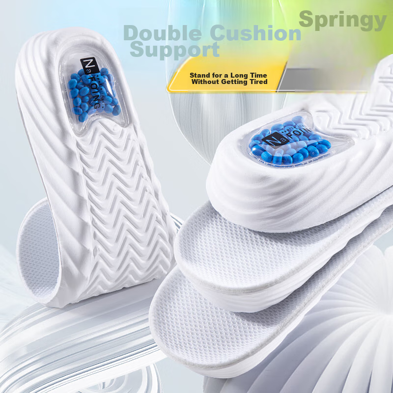 Warrior Height Increase Insoles for Men and Women 5959 3.5CM [White] - 35-36