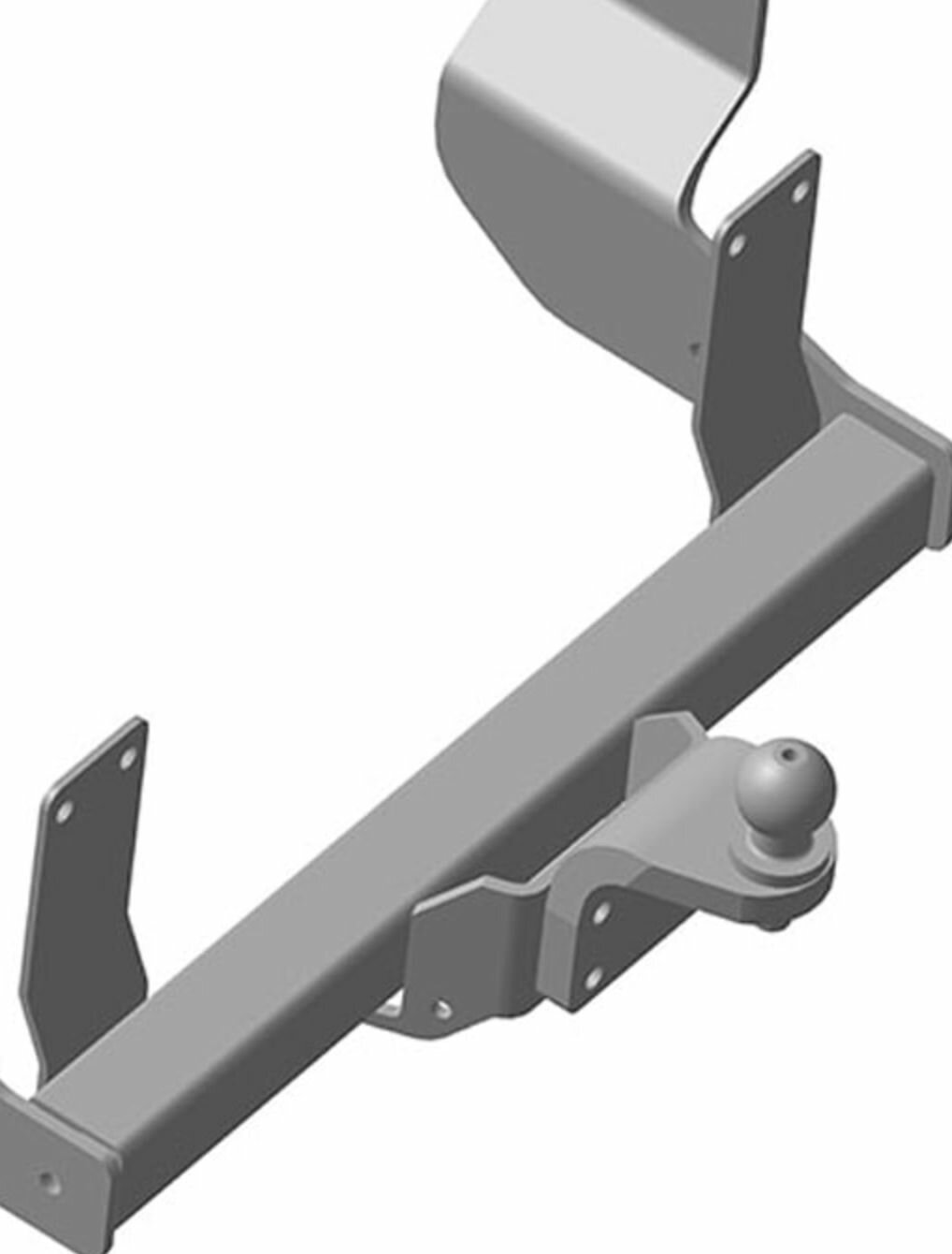 Фаркоп для Mercedes Viano, Vito w638 1996-2003. Тип шара: A. Нагрузки: 2000/100 кг, MB 03