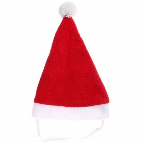 Новогодний колпак для питомцев ULTRAMARINE "МурГаф", для кошек и собак, красный, 13х20 см
