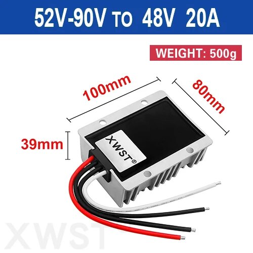 Конвертер постоянного тока XWST 52-90В в 48В 20A