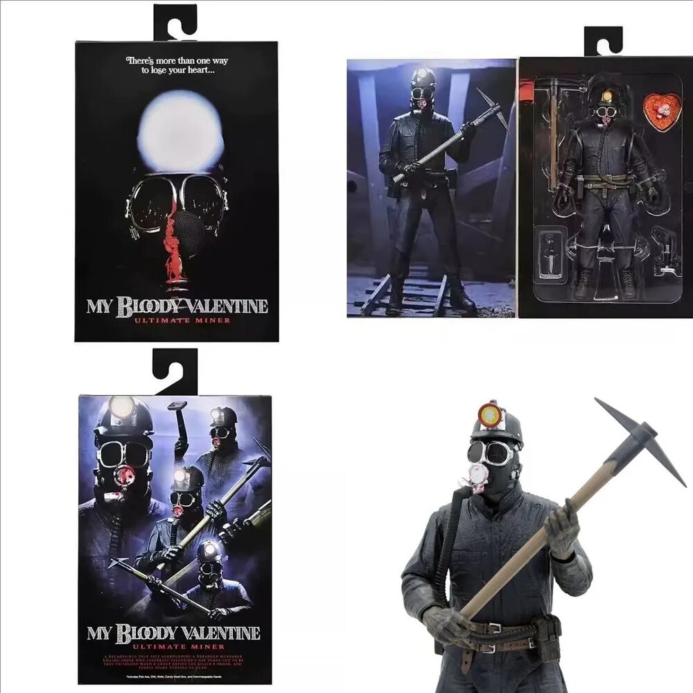 Коллекционная Фигурка шахтер, Чертов день Святого Валентина NECA 56085 Bloody Valentine's Day coal miner 18 CM