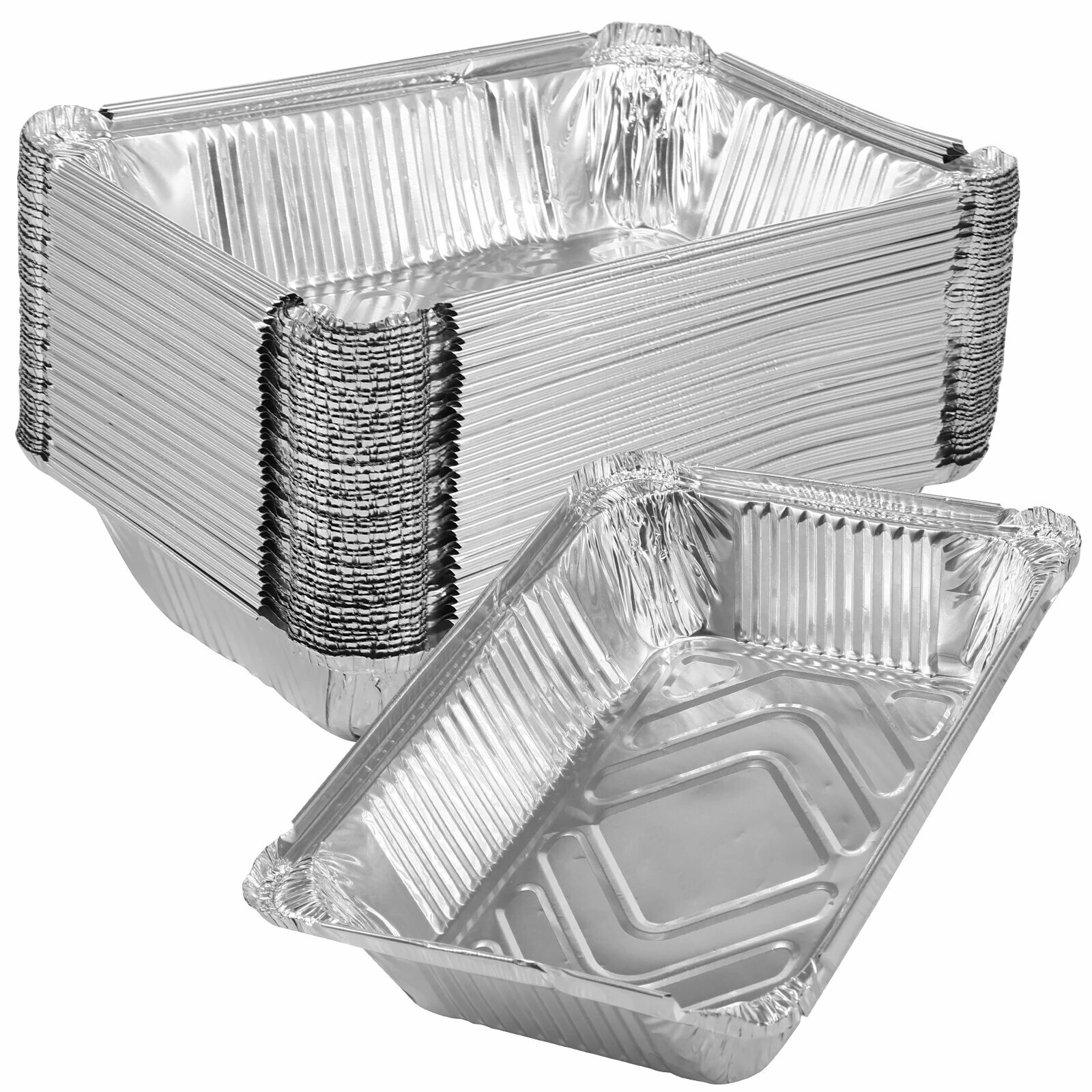 Алюминиевые формы для выпечки 22x16x5 см (50 шт)