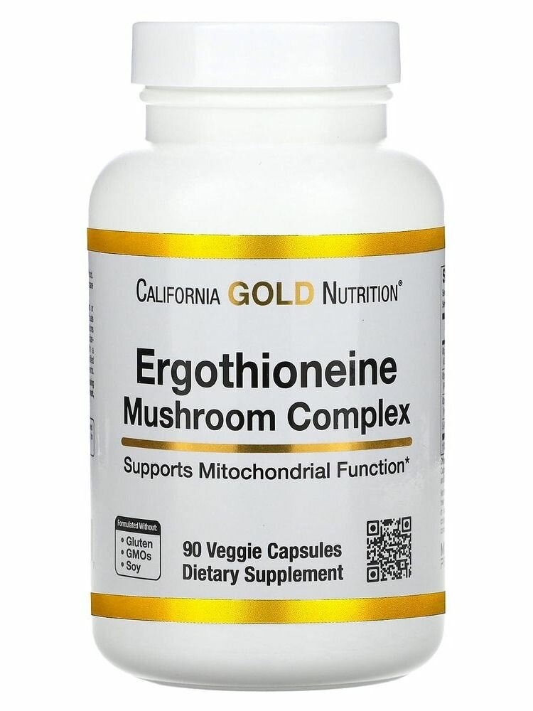 Эрготионеин и комплекс грибов, 90 растительных капсул