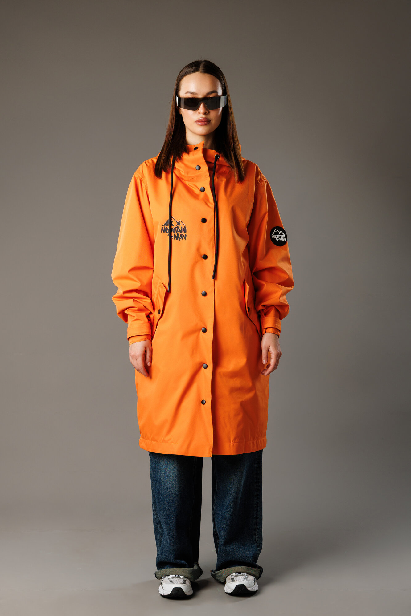 Плащ-дождевик Оранжевый Be wild and free