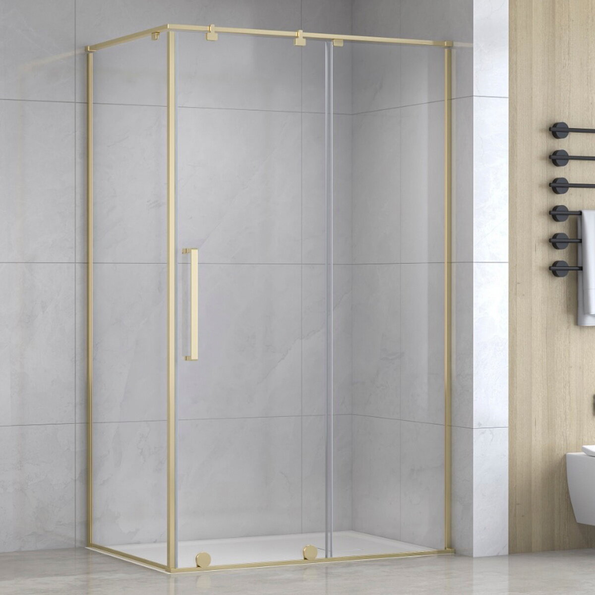 Душевой уголок Royal Bath 140х80 BERN-S RB8140-T-GD