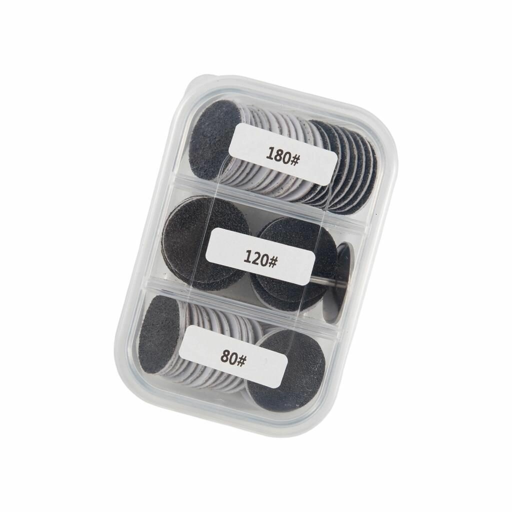 Набор стальных пемзовых насадок для ног, Чистый черный цвет