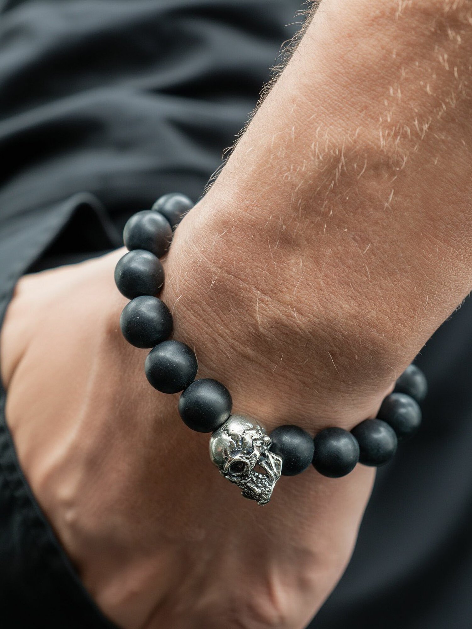 Браслет, металл, шунгит