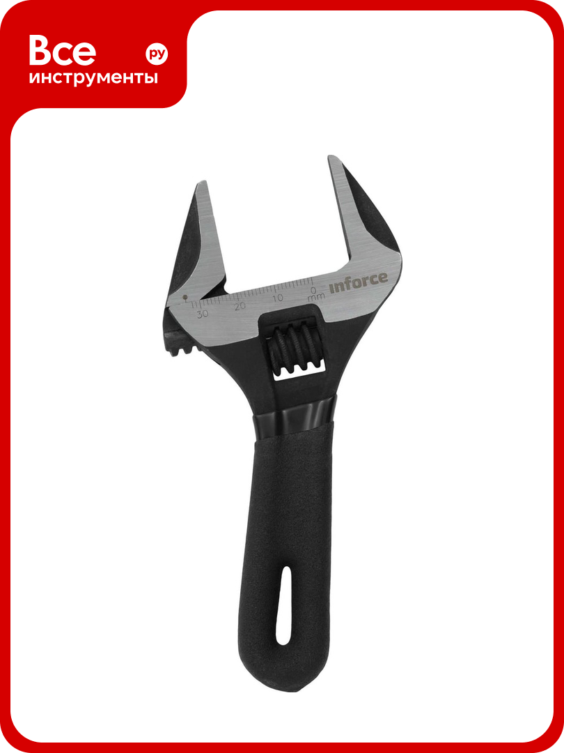 Компактный разводной ключ 139 мм Inforce 06-05-97, для выполнения монтажных