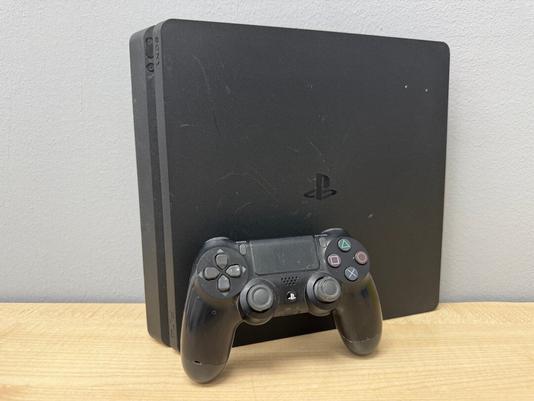 Игровая приставка Sony PlayStation 4 Slim 1TB HDD, черный. уцененный товар