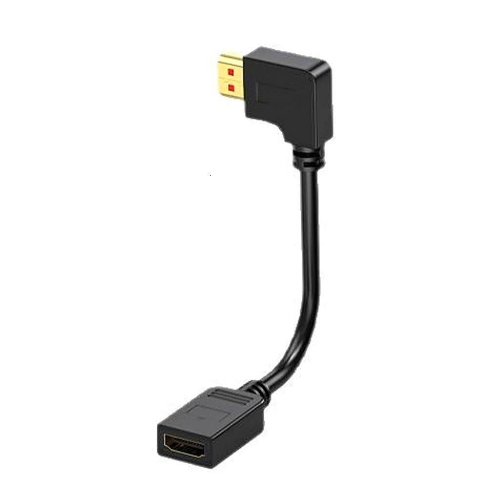 Кабель-удлинитель HDMI 4K60 Гц, 15cm - правый изгиб